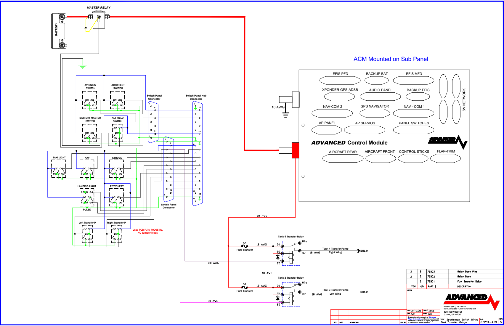 57281-479 R5 Sportsman Switch Wiring with Transfer Relays – Advanced ...