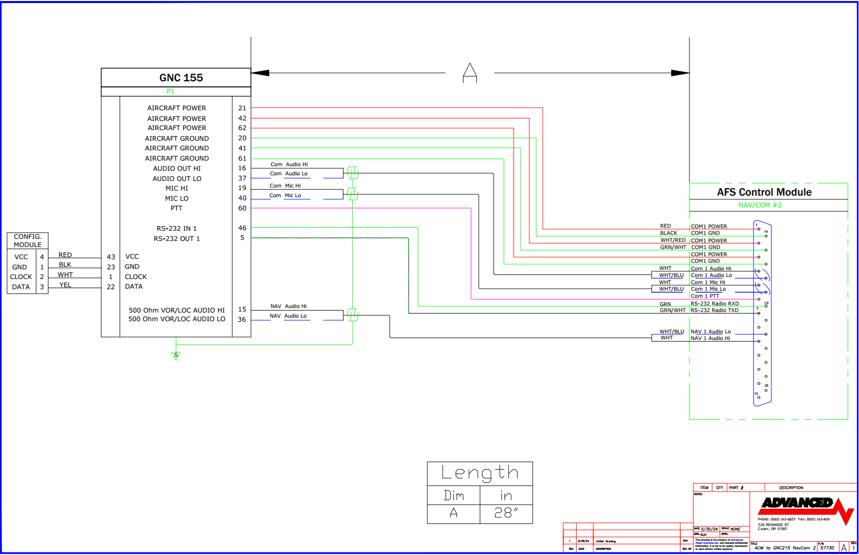 57730 R1 ACM to GNC215 Nav-Com 2 – Advanced Flight Systems